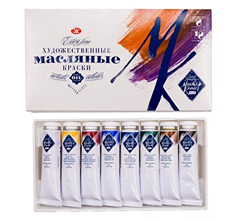 Global Distribution European Art Supplies Master Class Oil Paints 18 ml...