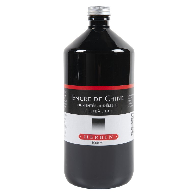 Fournisseur Grossiste J. Herbin Encre de Chine Noire 1 l.